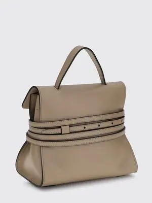 Moschino Leather Shoulder Bag - Ecru