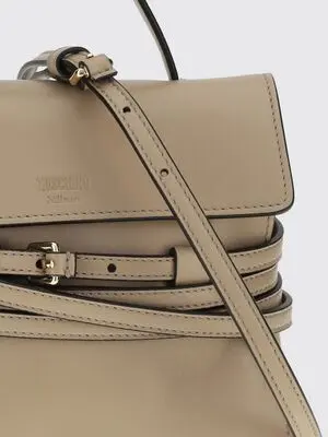Moschino Leather Shoulder Bag - Ecru