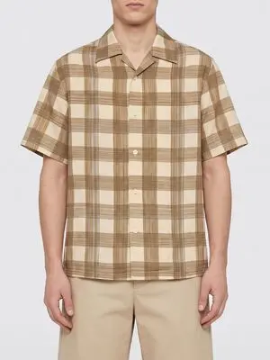 JIL SANDER Check Viscose Bowling Shirt With Cuban Collar