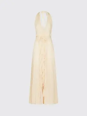 Blumarine Halterneck Georgette Long Evening Gown