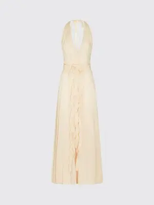 Blumarine Halterneck Georgette Long Evening Gown