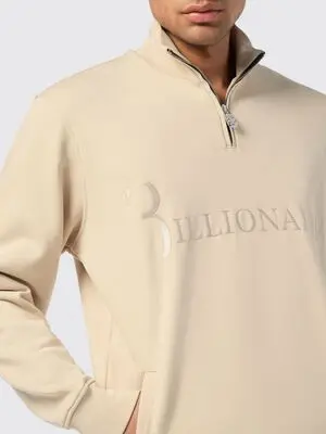 BILLIONAIRE Half-zip Sweatshirt - Beige