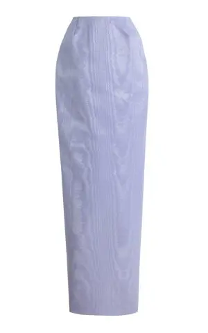 WIEDERHOEFT Moire Maxi Skirt - Purple