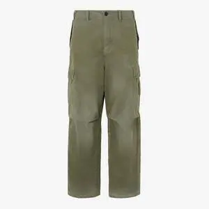 Fendi Cotton Drill Utility Trousers - Green