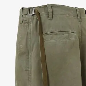 Fendi Cotton Drill Utility Trousers