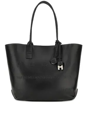 Hogan Address Media Shopping Bag - Black