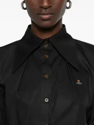 VIVIENNE WESTWOOD Cotton Shirt With Orb Embroidery