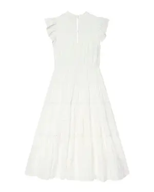 Mint Velvet Cotton Tiered Maxi Dress With Crochet Detailing