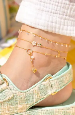 GIRLS CREW Dewdrop Anklet