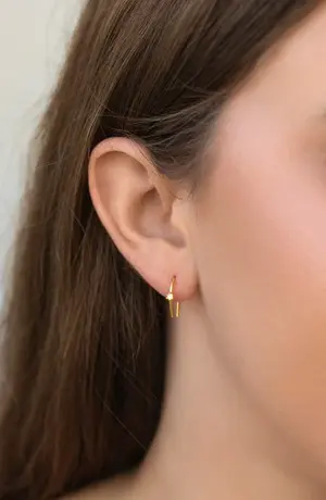 GIRLS CREW Imitation Opal Hoop Earrings