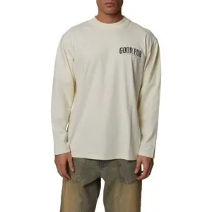 GOOD FOR NOTHING Oversized Long Sleeve Revival T-shirt - Ivory