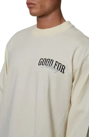 GOOD FOR NOTHING Oversized Long Sleeve Revival T-shirt