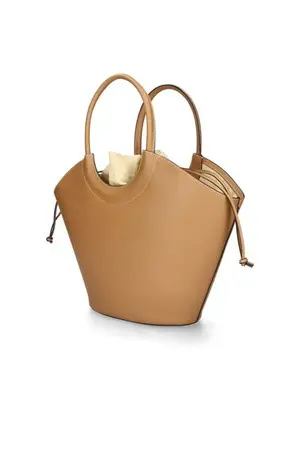 MASCARO Large Bag With Drawstring Inner Bag - Tan