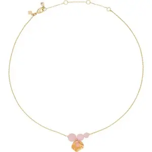 Kate Spade New York Tulip Cluster Pendant Necklace - Blush