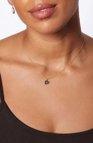 SET & STONES Sophia Initial Heart Pendant Necklace