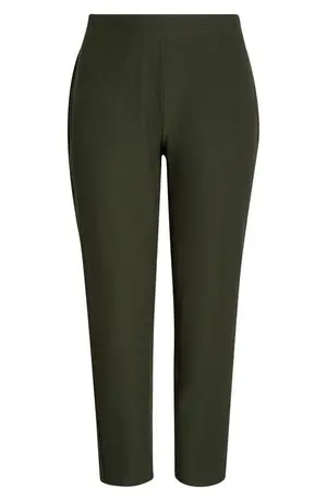 Eileen Fisher Slim Ankle Pants In Organic Cotton Blend