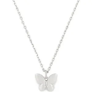 Kate Spade New York You're A Gem Butterfly Pendant Necklace - Silver