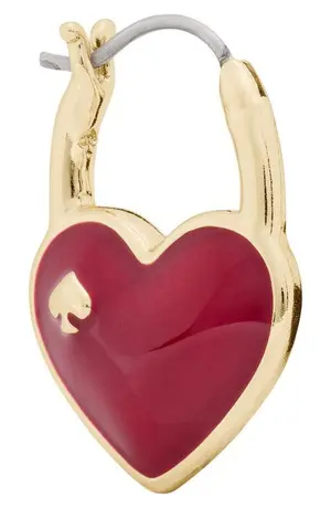 Kate Spade New York Heart Spade Huggie Hoop Earrings
