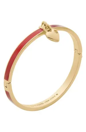 Kate Spade New York Heart And Spade Enamel Charm Bracelet - Red