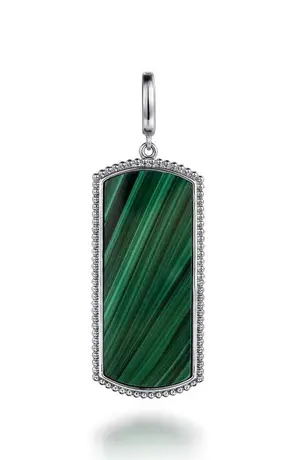 GABRIEL & CO. Malachite And Pendant - Sterling Silver