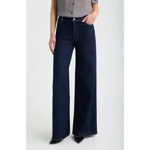 FRAME The Palace High Waist Wide Leg Jeans - Rinse