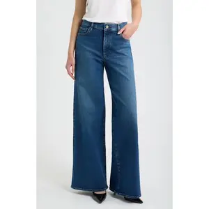 FRAME The Palace High Waist Wide Leg Jeans - Sonnet