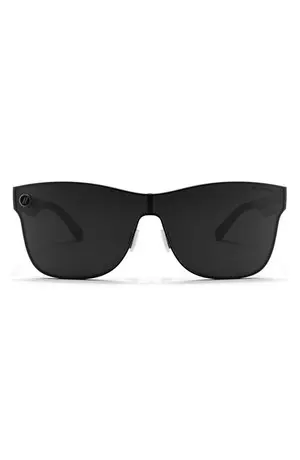 BLENDERS EYEWEAR Metal Millenia Polarized Shield Sunglasses - Jet Black