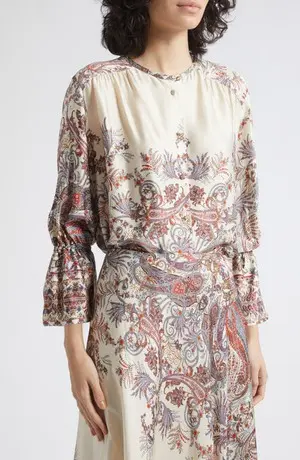 Marella Girino Paisley Print Viscose Shirt