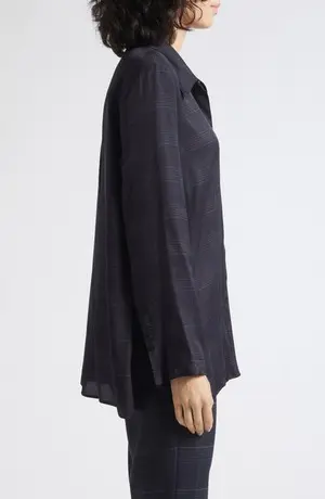 Marella Ballata Point Collar Plaid Shirt