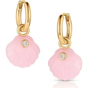 THATCH Coquille Earrings - Pink Jade