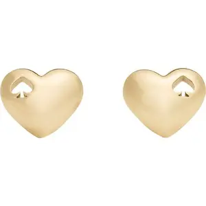 Kate Spade New York Heart Spade Stud Earrings - Gold