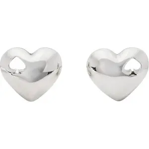 Kate Spade New York Heart Spade Stud Earrings - Silver