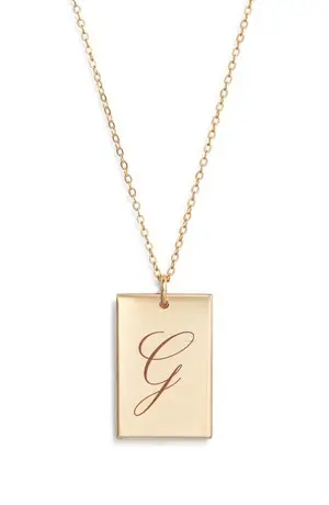 SET & STONES Stella Initial Pendant Necklace - Gold/g