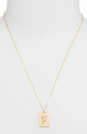 SET & STONES Stella Initial Pendant Necklace