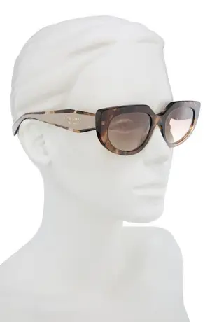 Prada 53mm Oval Sunglasses