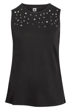 Anne Klein Sleeveless Grommet Detail Shell