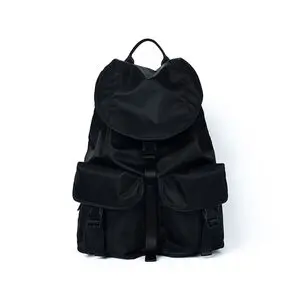 HAH ARCHIVE X After Pray Nylon Cargo Ruck Sack - Black