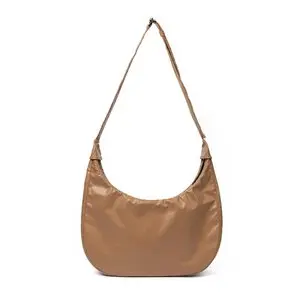 HAH ARCHIVE After Pray Edition Crescent Coated Hobo Bag - Brown