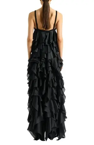 Balmain Satin Top With Thin Straps