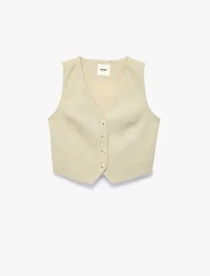 Koton V-neck Boxy Vest