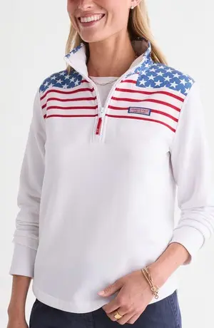 Vineyard Vines Dreamcloth® Shep Shirt® With Flag Print