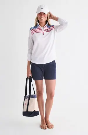Vineyard Vines Dreamcloth® Shep Shirt® With Flag Print
