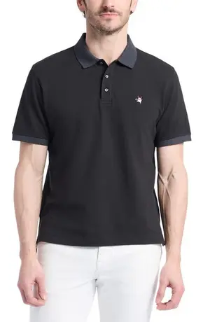 Robert Graham Devil Cotton Polo - Black