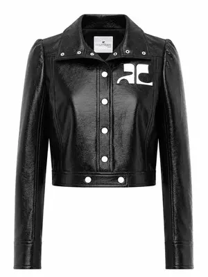 COURREGES Giacca Crop Con Logo