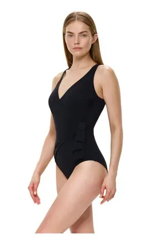 GOTTEX Modern Muse Surplice One Piece - Black