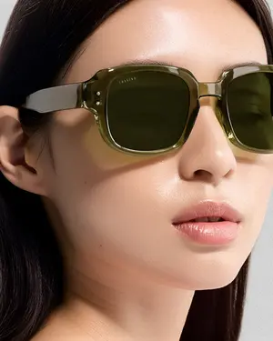 COSSINO Mas 50mm Square Acetate Sunglasses - Green