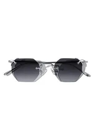 COSSINO Mykono 48mm Rimless Sunglasses - Black
