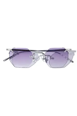 COSSINO Mykono 48mm Rimless Sunglasses - Purple