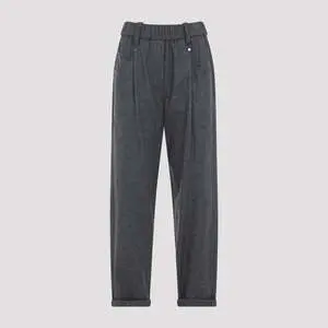 Brunello Cucinelli Pull-on Pants In Virgin Wool Cashmere Blend