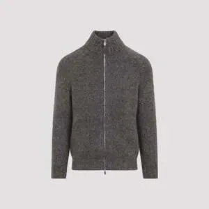 Brunello Cucinelli Cashmere Silk Full-zip Cardigan - Brown